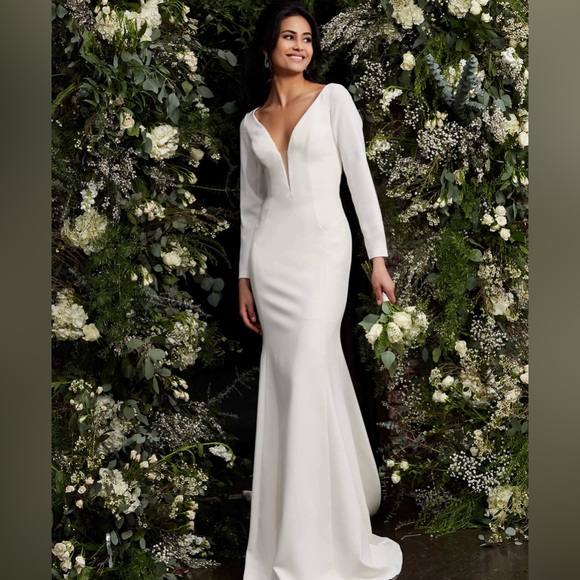Jovani | Dresses | Javoni Ivory Wedding Dress | Poshmark
